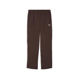 Sporthose Puma "WARDROBE ESS Relaxed Cargohose Herren", Herren, Gr. XS, Normalgr&ouml;&szlig;en, chocolate braun, Obermaterial: 100% Nylon; Seitentasche &ndash; Oben: 100% Polyester; Seitentasche &ndash; Unten: 100% Nylon; R&uuml;cktaschenbeutel: 100% Polyester, unifarben, relaxed fit, Hosen Sporthose
