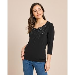 Alfredo Pauly Shirt mit Stickerei und Strass