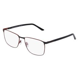Jaguar 3103 Brille Unisex | Fassung: Vollrand, Quadratisch, Schwarz Rot
