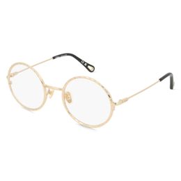 Chlo&eacute; Chlo&eacute; CH0232O SCALLOPED METAL Brille Unisex | Fassung: Vollrand, Rund, Gold