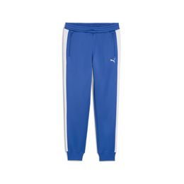 Sporthose Puma "T7 ALWAYS ON Trainingshose Herren", Herren, Gr. L, Normalgr&ouml;&szlig;en, mountain blau, Obermaterial: 33% Baumwolle, 67% Polyester; Rippe: 7% Elasthan, 93% Polyester; Seitentasche &ndash; Oben: 100% Baumwolle; Seitentasche &ndash; Unten: 67% Polyester, 33% Baumwolle, unifarben, regular fit, Hosen Sporthose