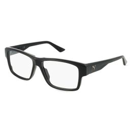 Puma PU0408O Brille Unisex | Fassung: Vollrand, Quadratisch, Schwarz