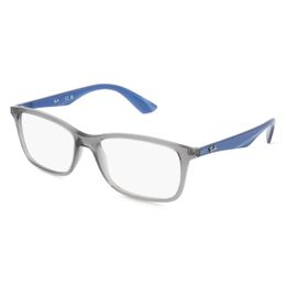 Ray-Ban RX7047 Brille Herren | Fassung: Vollrand, Quadratisch, Grau Transparent