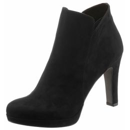 High-Heel-Stiefelette Tamaris, Damen, Gr. 41, schwarz, Textil, Schuhe, Abendmode, High-Heel-Stiefelette, Ankleboots im femininen Look