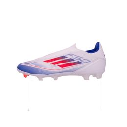 Adidas Fussballschuhe F50 League LL Laceless Fg/Mg in Wei&szlig; | Gr.: 46 2/3