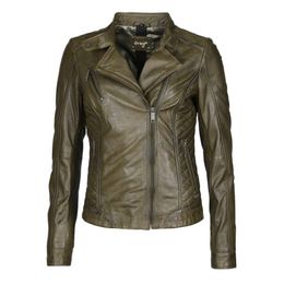 Maze Lederjacke Sally in gr&uuml;n | Gr.: M