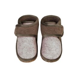 Adelheid Kinderpantoffeln rosa in Beige | Gr.: 28