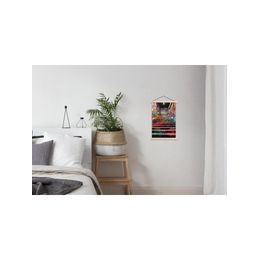 MuchoWow Poster mit Leiste Bunte Treppe (BxH) | Gr.: 20 x 30 cm
