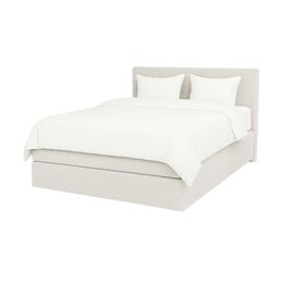 H&ouml;ffner Boxspringbett 140x200 in creme Elin &brvbar; creme &brvbar; Ma&szlig;e (cm): B: 140 H: 105 &raquo; H&ouml;ffner