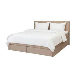 H&ouml;ffner Boxspringbett 160x200 in beige Elin &brvbar; beige &brvbar; Ma&szlig;e (cm): B: 160 H: 105 &raquo; H&ouml;ffner