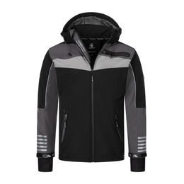 Rock Creek Softshelljacke in Schwarz | Gr.: 3XL