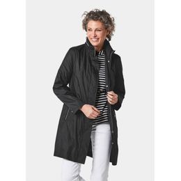 GOLDNER Longjacke Leicht wattierter Kurzmantel in schwarz | Gr.: 44