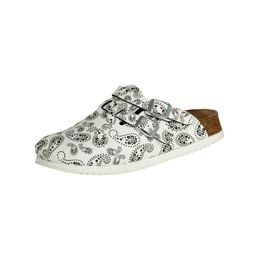 Birkenstock Pantoletten Kay SL Paisley in schwarz/wei&szlig; | Gr.: 43