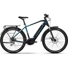 GHOST E-Teru Essential EQ 500 Wh E-Bike Hardtail Diamant 27,5" dark grey/met. light blue - glossy L | Dienstrad-Leasing m&ouml;glich