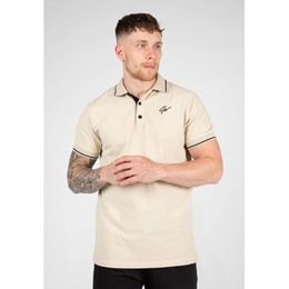 Gorilla Wear Polo - Delano - Beige/Schwarz | Gr.: S