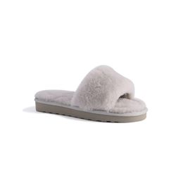Aus Wooli Slipper Rosebay in Light Grey | Gr.: 42