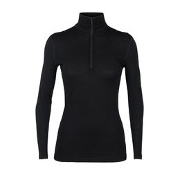 Icebreaker Shirt 200 Oasis LS Half Zip in Schwarz | Gr.: S
