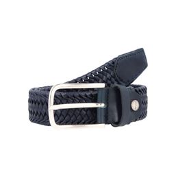 Vanzetti G&uuml;rtel Leder in navy | Gr.: 90 cm