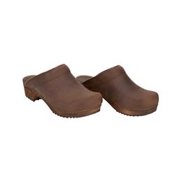 Sanita Comfortwear Clog "Wood-Chrissy Open" in Braun | Gr.: 40