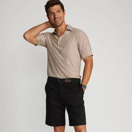 LANDS' END Chino-Shorts mit Komfortbund, Herren,  Schwarz, Baumwolle, by Lands' End