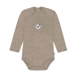 Normani Outdoor Sports Baby Merino Body Langarm Auckland in Beige | Gr.: 56