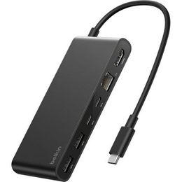 Belkin CONNECT USB-C 8-in-1 Hub Dual USB-C Ports schw.INC024hqBK