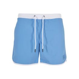 Urban Classics Badeshorts in white/horizonblue | Gr.: S