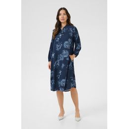 Culture Kleid CUalexa A-shape in Blue Flower | Gr.: S