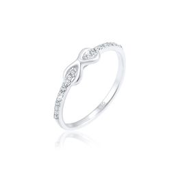 Elli Ring 925 Sterling Silber Infinity in Silber | Gr.: 54