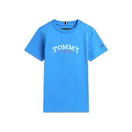 Tommy Hilfiger Set Jungen Gr&ouml;&szlig;e 122 azur / grenadine / wei&szlig;meliert