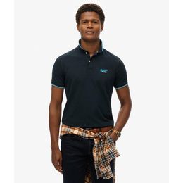 Superdry Herren Poolside Polohemd Marineblau - Gr&ouml;&szlig;e: M 104080850032198T002