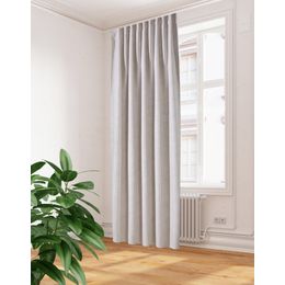 Vorhang Home Wohnideen "HADINA" Gr. 1, beige (natur), B:140cm H:300cm, Leinenstruktur, Polyester, Gardinen, Kombibandschal Leinenstruktur/Raumhoch