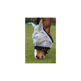 Horseware Fliegenmaske AMIGO Finemesh Flymask silber/blau PONY