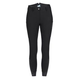 RIDE now Softshell Grip-Vollbesatz-Reithose schwarz Damen 34