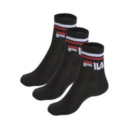 Fila Herren Kurzsocken, Gr. 35schwarz, Baumwollmischung, Socken