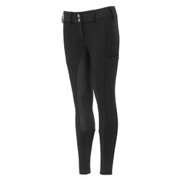 Pikeur Ges&auml;&szlig;einsatz-Reithose Xenia Grip schwarz Damen 152