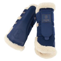 ESKADRON Heritage Gamaschen Mesh FauxFur blau XL