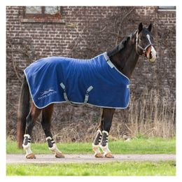 EQUINE-MICROTEC Abschwitzdecke Flanell Touch blau 125 cm