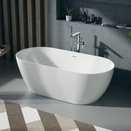 Duravit DuraKanto freistehende Badewanne, oval, 700704320000000,