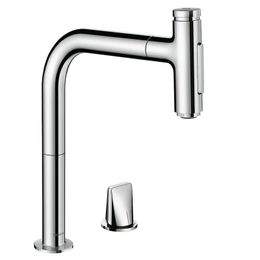 Hansgrohe Metris Select M71 K&uuml;chenarmatur, ausziehbar, schwenkbar, 73819000,