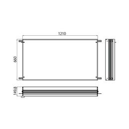 Emco Prestige Einbaurahmen f&uuml;r Lichtspiegelschrank, 989700022,