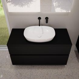 evineo ineo5 evo Unterschrank B: 120 cm mit 2 Ausz&uuml;gen, ineo3 Waschtisch B: 60 cm wei&szlig;,, BE0959BM+BE0965BM+BE0929WH,