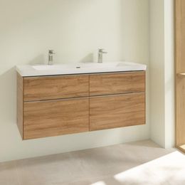 Villeroy & Boch Villeroy & Boch Subway 3.0 Schrank mit Doppelwaschtisch, 4 Ausz&uuml;ge, 4A70D4RW+C60200RH,