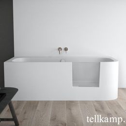Tellkamp Salida Raumspar-Badewanne mit Duschzone und Verkleidung, 0100-044-00-A/WMWM,
