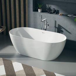 Duravit DuraKanto freistehende Badewanne, oval, 700561000000000,
