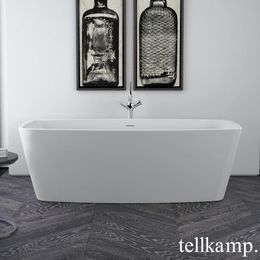 Tellkamp Arte freistehende Rechteck-Badewanne, 0100-284-00-A/CRWM,