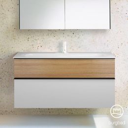Burgbad Fiumo Schrank mit Waschtisch, 2 Ausz&uuml;ge, SFXL122F3956FOT52C0001G0200,