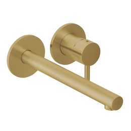 Herzbach Design iX PVD Waschtischarmatur, Wandmontage, 21.139757.1.41,
