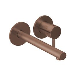 Herzbach Design iX PVD Waschtischarmatur, Wandmontage, 21.139754.1.39,