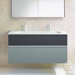 Burgbad Fiumo Schrank mit Doppelwaschtisch, 2 Ausz&uuml;ge, SFXM122F3957FOT56C0001G0223,